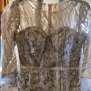 Basix | Dresses | Basix Metallic Gown | Poshmark